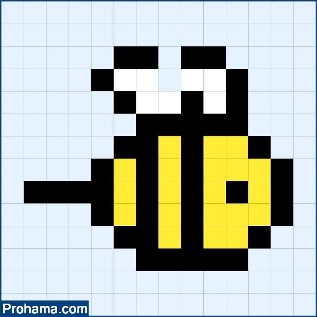 Pixel Art Bee | Pixel Art Easy Small | Easy Super Easy Pixel Art