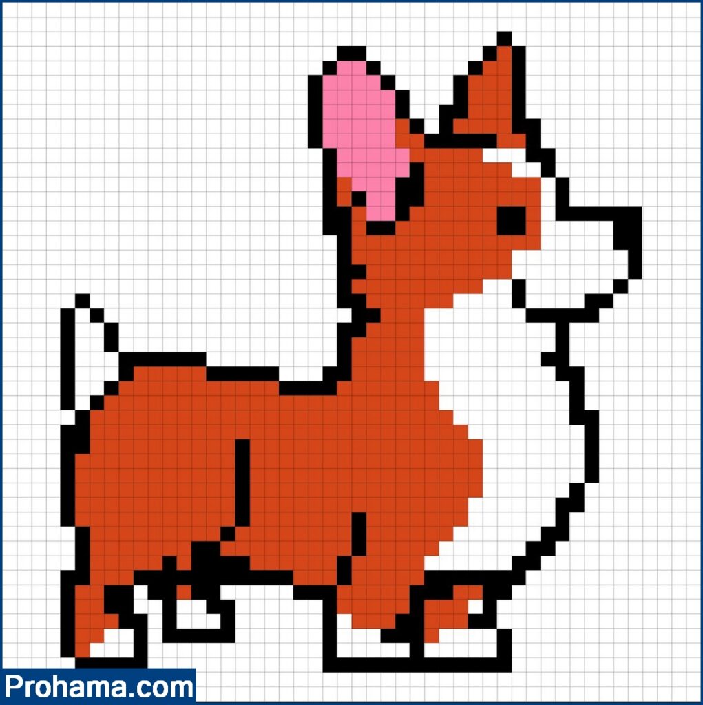 Pixel Art Corgi | Pixel Art Pixel Art | Animals Pixel Art