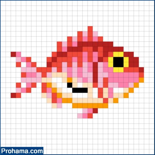 Pixel Art Fish | Pixel Art Pixel | Animals Pixel Art