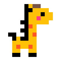 Giraffe Perler Beads Pattern | Perler Beads Designs