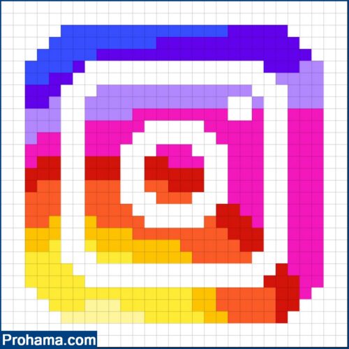 Pixel Art Logo | Instagram Pixel Art