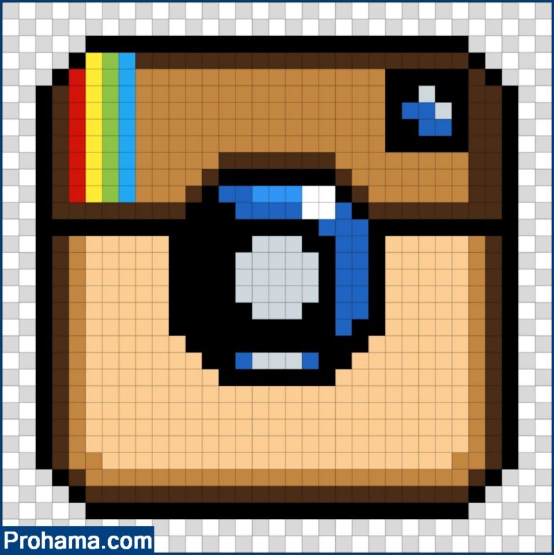 Instagram Pixel Art | 32 by 32 Pixel Art