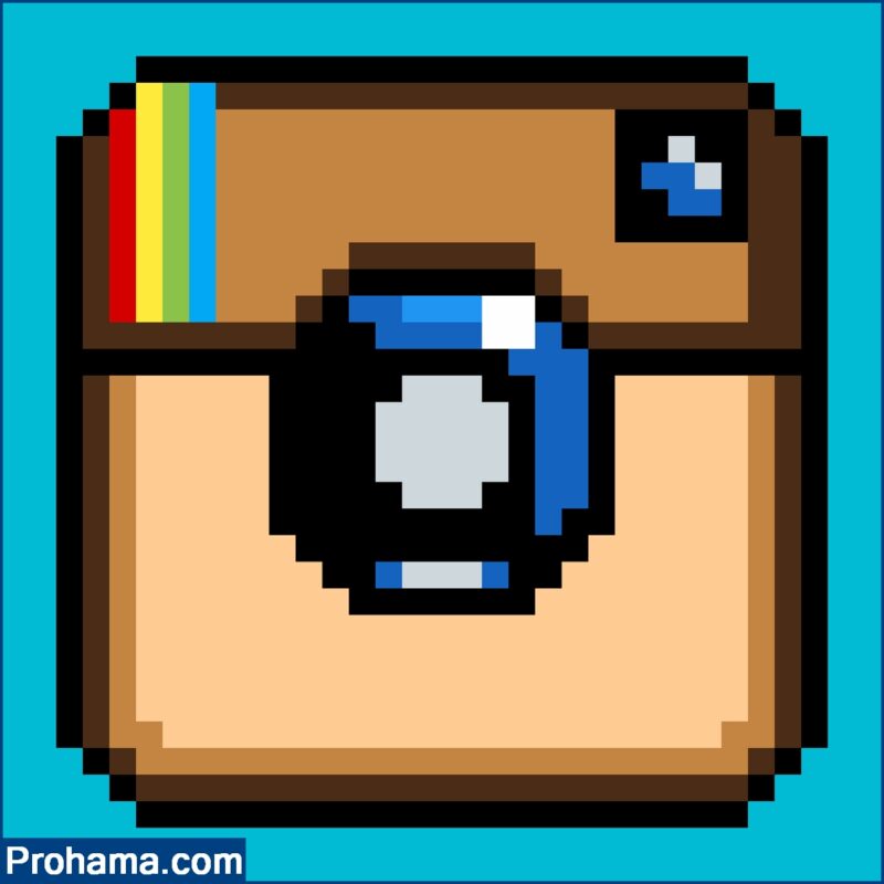 Instagram Pixel Art | 32 by 32 Pixel Art