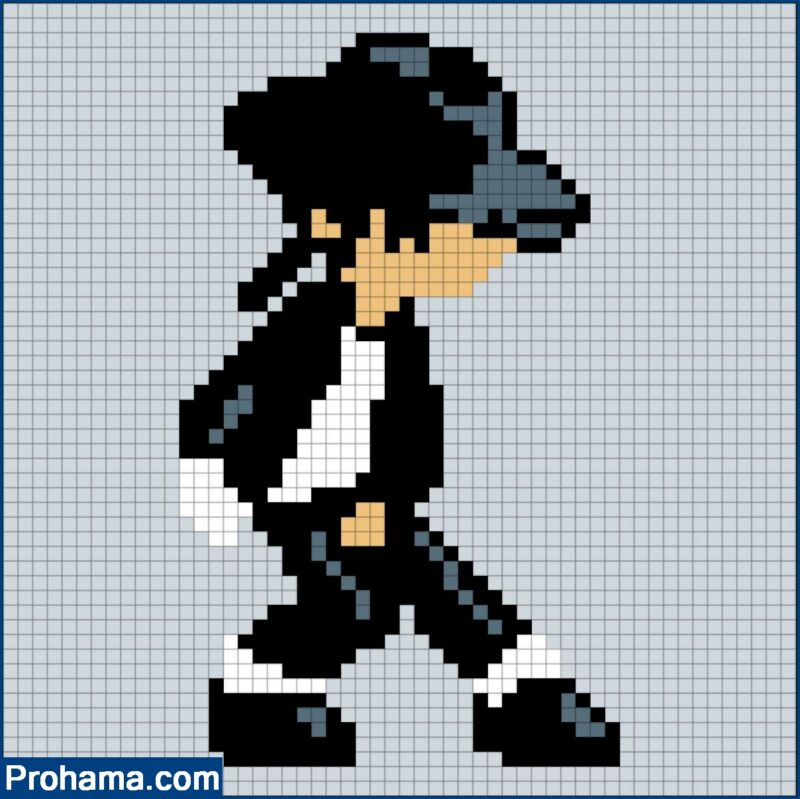Pixel Art Michael Jackson | Pixel Art Pixel Art | Pixel Art Grid