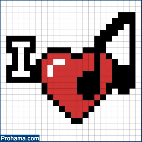 I Love Music | Pixel Art Design