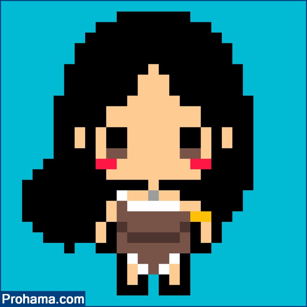 Pixel Art Disney | Pixel Art Pocahontas | Pixel Art Grid