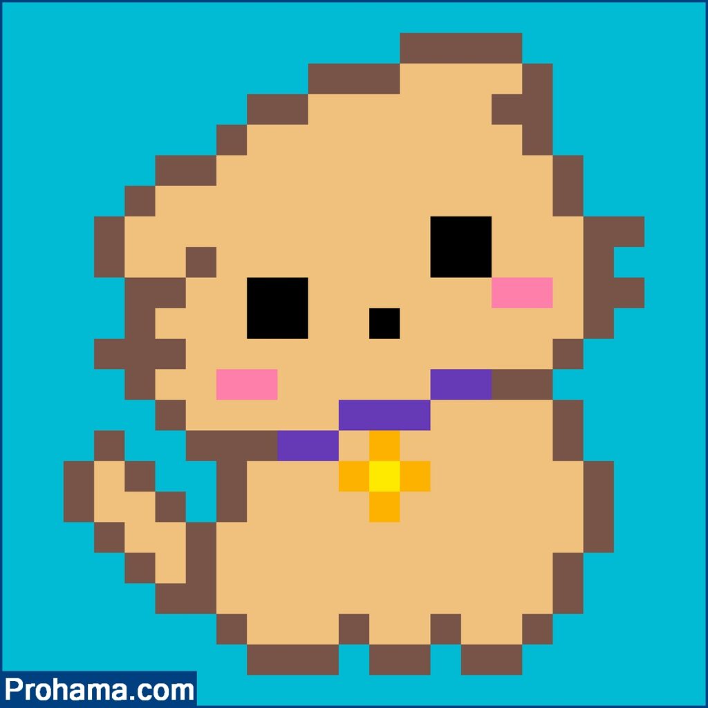 Cat Pixel Art | Pixel Art Cute Easy