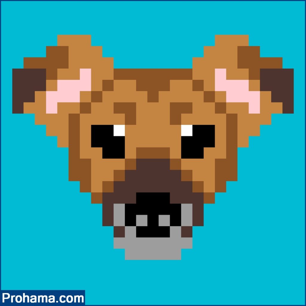 Easy Pixel Art Dog | 20x20 Pixel Art | Simple Pixel Animals