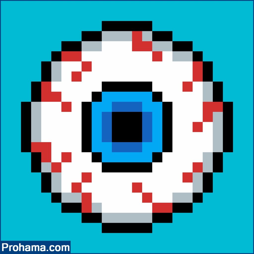 Eyeball Pixel Art | 20x20 Pixel Art