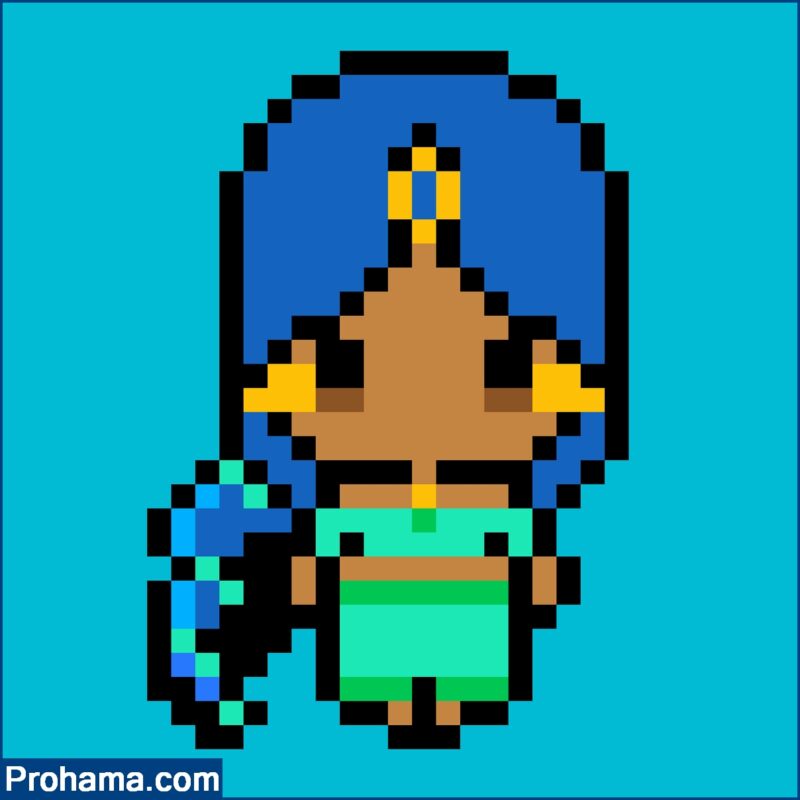 Pixel Art Jasmine | Aladdin Pixel Art | Disney Pixel Art Grid