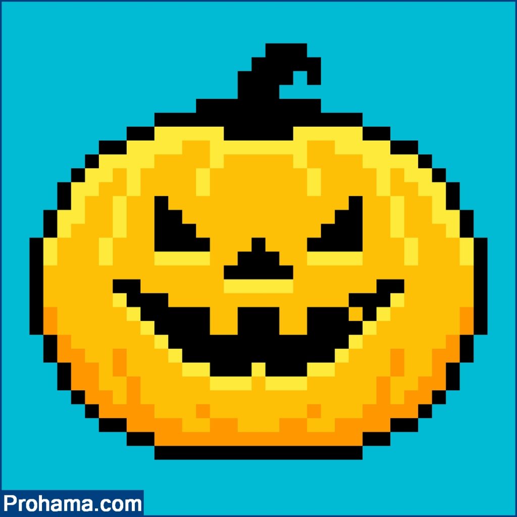 Halloween Pixel Art Ideas | Pumpkin Pixel Art | Pixel Art Grid