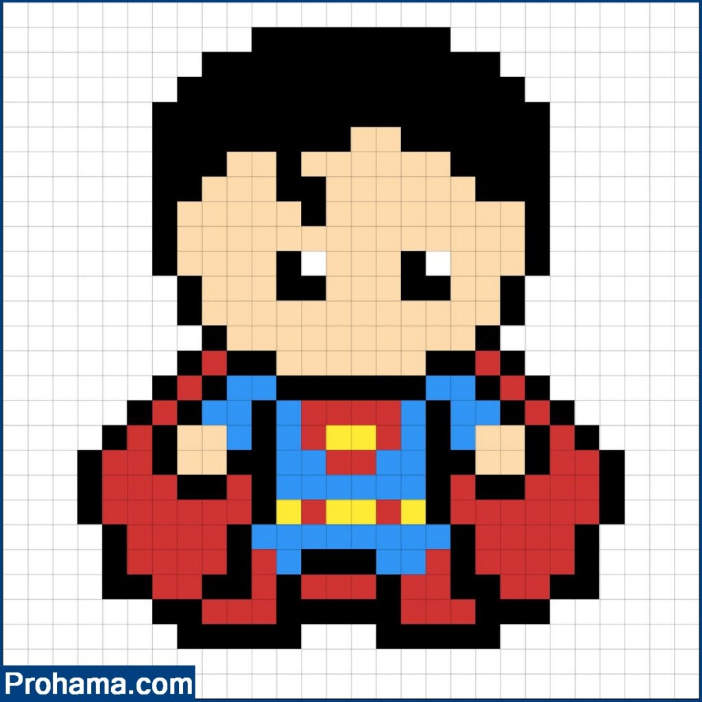 ProHama.com | Super Heroes Pixel Art