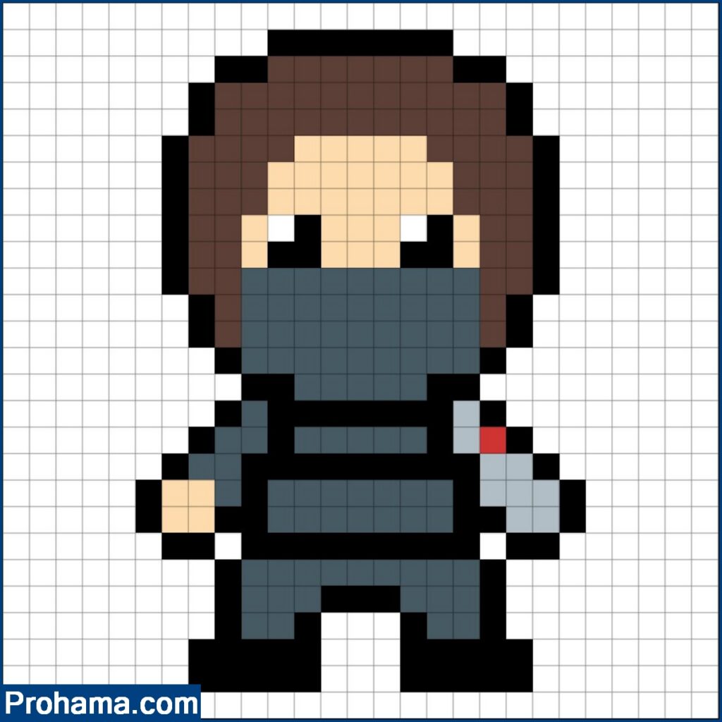ProHama.com | Super Heroes Pixel Art